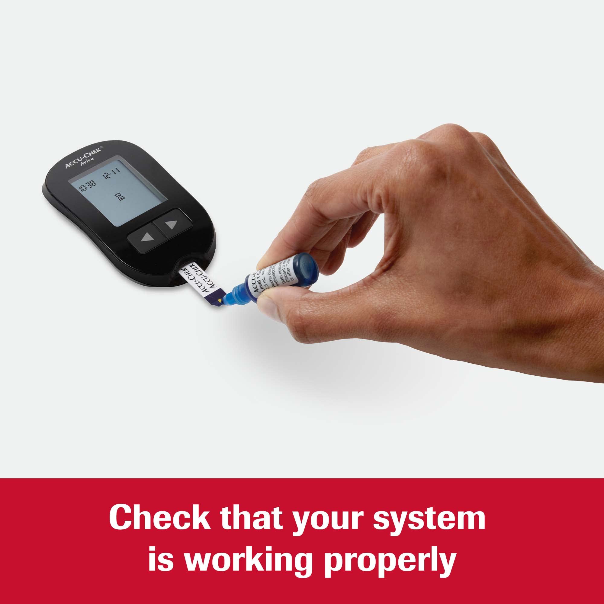 Accu-Chek Aviva Diabetes Control Solution for Diabetic Blood Glucose Monitoring (Level 1 & 2 for Aviva Test Meters)