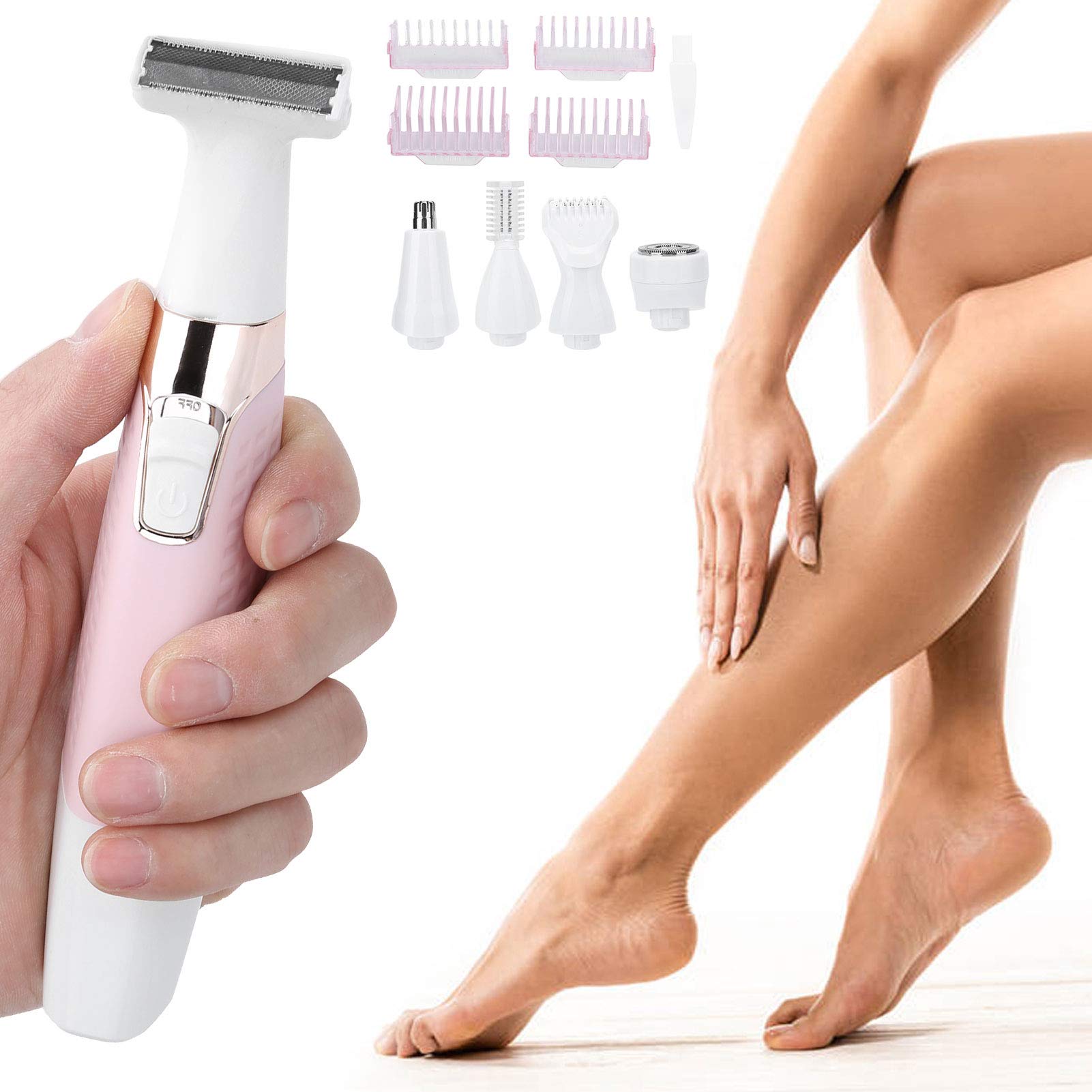 Female Epilator, Multifunctional Electric Usb Rechargeable Female, Painless 5-In-1 Epilator, Suitable For Whole Body Shaving Ladies And Men
