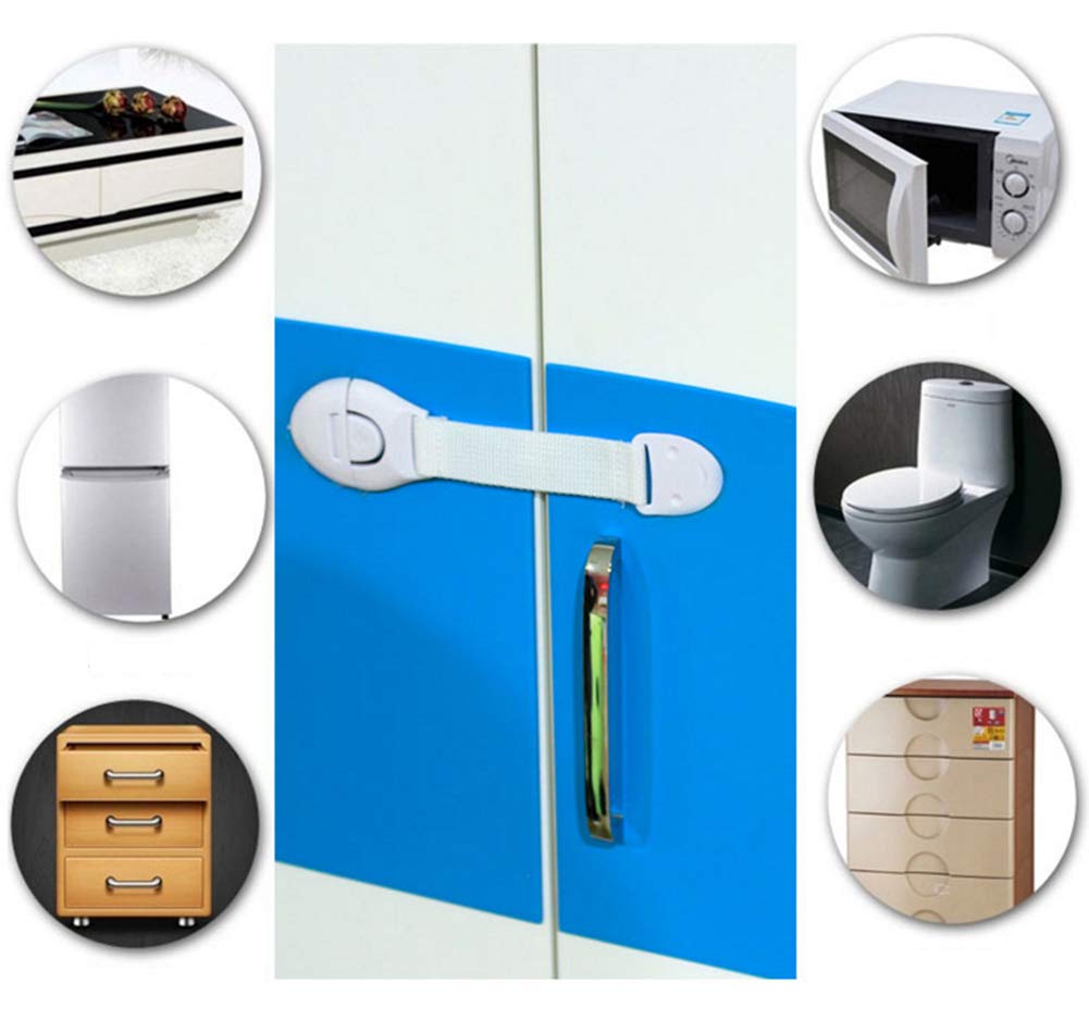 AKOAK 3 Pcs Child Safety Locks, Baby Care Accessories, Used for Refrigerator, Drawer, Door, Seat, etc