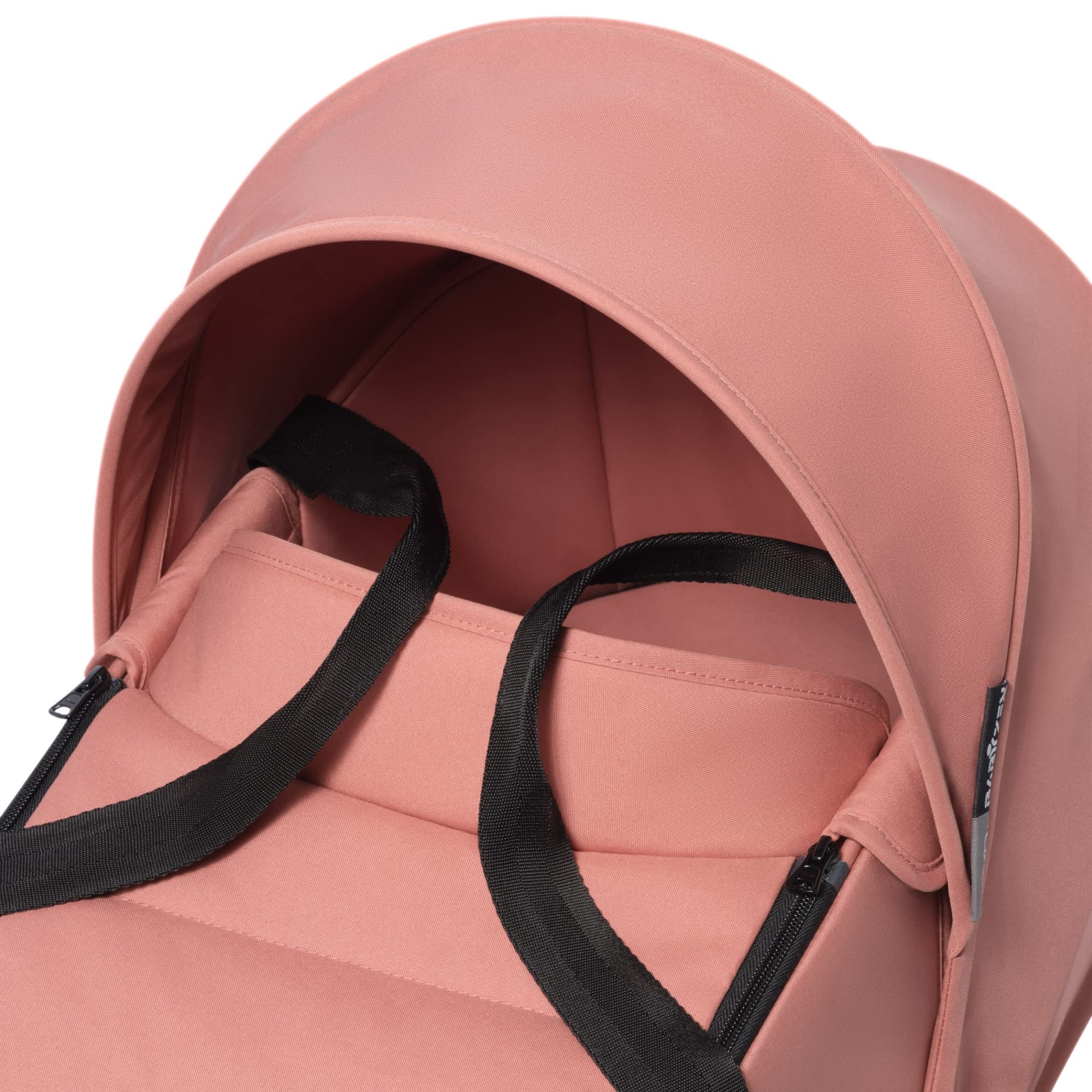 BABYZEN YOYO2 White Frame + Ginger Bassinet - Includes Thick Double Mattress, Ventilated Shell & Canopy