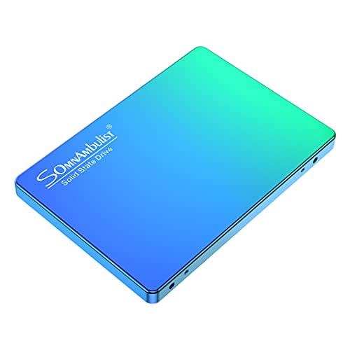 Somnambulist SATA3 2.5inch 60GB 120GB 240GB Solid State Drive SSD (Gradient Blue cyan-120GB)