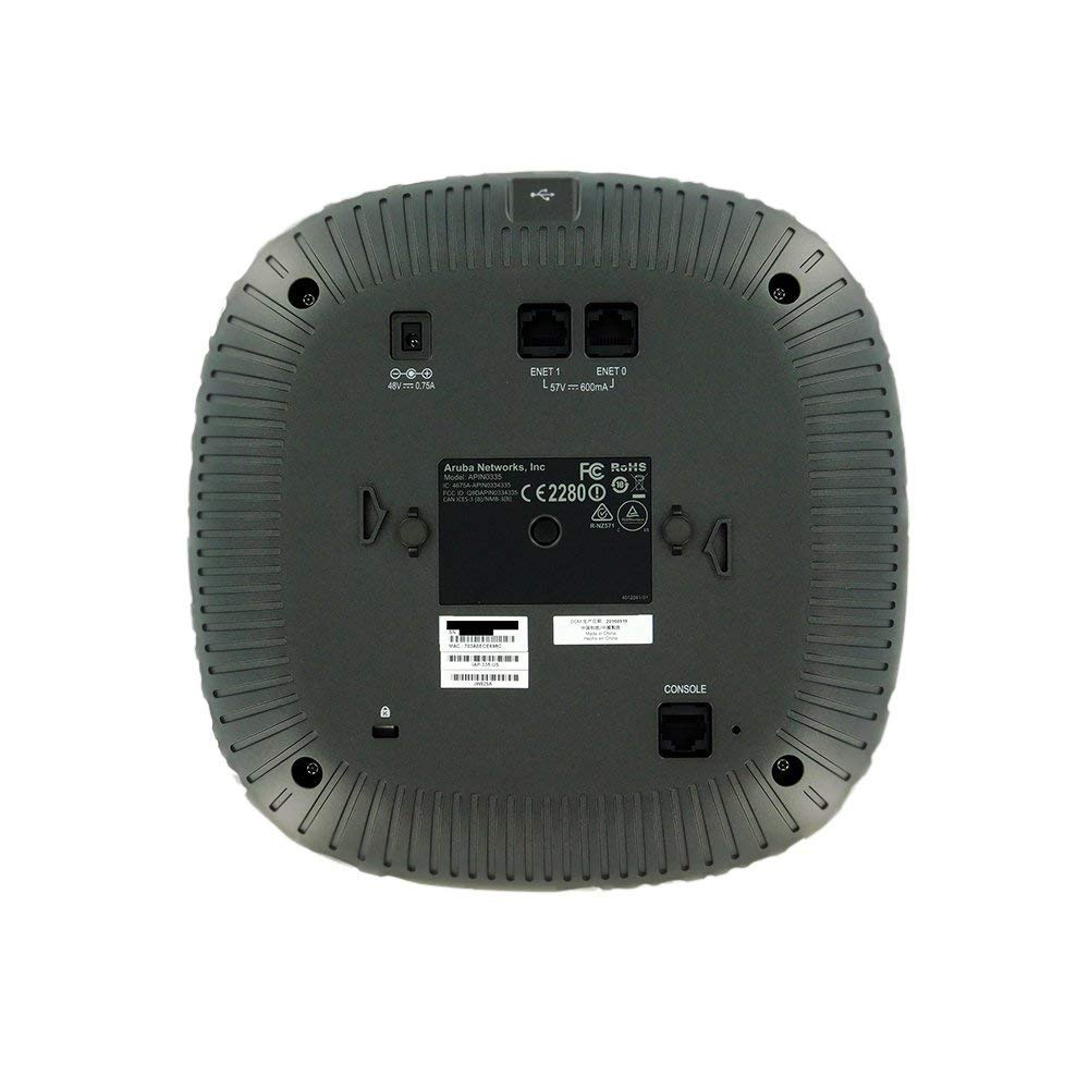 Aruba IAP-335-US Instant Access Point JW825A (802.11ac Wave 2, 2.4GHz/5GHz Dual-Band, Bluetooth Low Energy, POE) (Renewed)