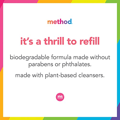 Method Foaming Hand Soap Refill, Orange Ginger, Recyclable Bottle, Biodegradable Formula, 28 fl oz (Pack of 4)