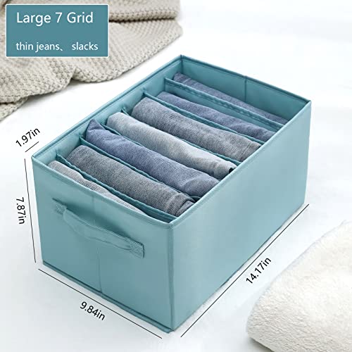 3 PCS Wardrobe Clothes Organizer,Clothing Storage Bins,Closet Organizer,Drawer Organizers for Clothing,Foldable Closet Clothes Divider for Pant Towel Scarf Sweater Sweatshirt Baby