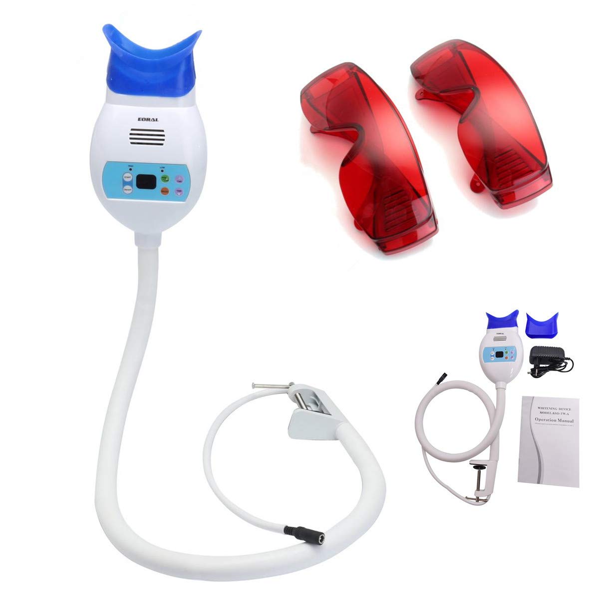 Fix on Table Bleaching Accelerator System Whitening Machine with Two Goggles