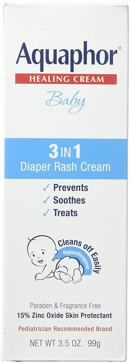 Aquaphor Baby Healing Cream 3 In 1 Diaper Rash 3.5 Ounce (100ml)
