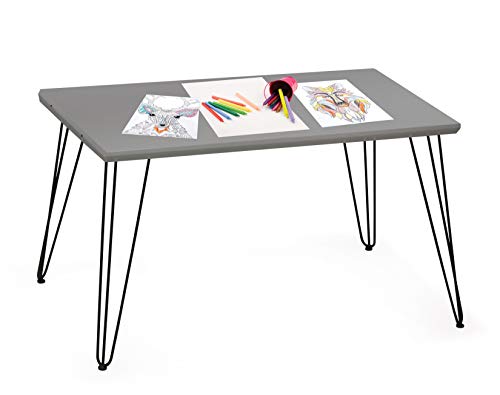 Badger Basket Contempo Convertible Changing Table for Infants and Babies - Includes Two Baskets, Gray/White