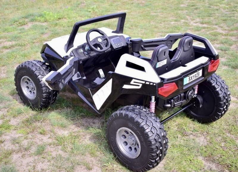 4X4 Upgraded Kids Ride on car 24v XXL Ride On UTV Buggy Quad SIDEBYSIDE RZR with 2 Adjustable Leather Seats Rubber Tires TV Touch Screen Parent Remote Control 2-11mph 3 speed new 2024 model hold 265lb