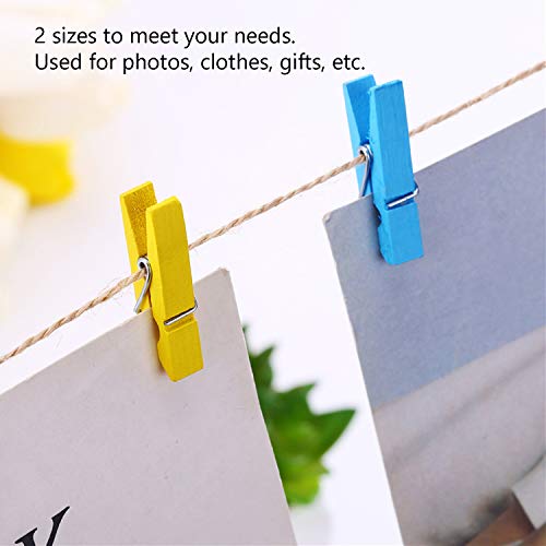 LABOTA 150 Pack Large Wood Clothespins,2.8inch Clothespins Clothes Pin,Large Clothespins for Crafts Photos