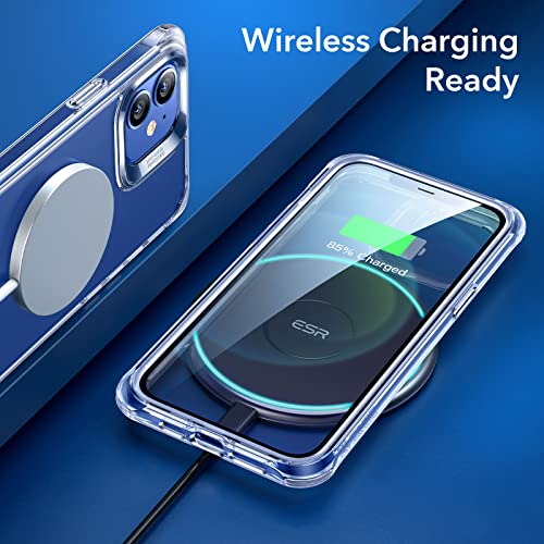 ESR Military-Grade 360° Hybrid Protection Compatible with iPhone 12 Case/iPhone 12 Pro Case [10FT Drop Tested] [Heavy Duty Shockproof ] with [2 Tempered Glass Screen Protectors], 6.1" - Clear