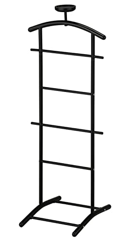 Kings Brand Furniture - Menros Metal Suit Valet Stand, Clothes Rack, Black