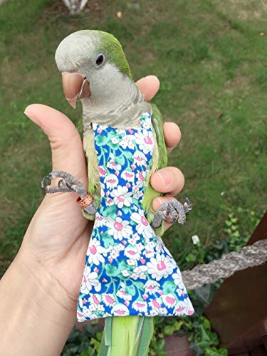 HEZHUO Parrot Diapers, Bird Flight Suits, Bird Suits, Reusable Waterproof Diapers, pet Bird Supplies (M, Pink)