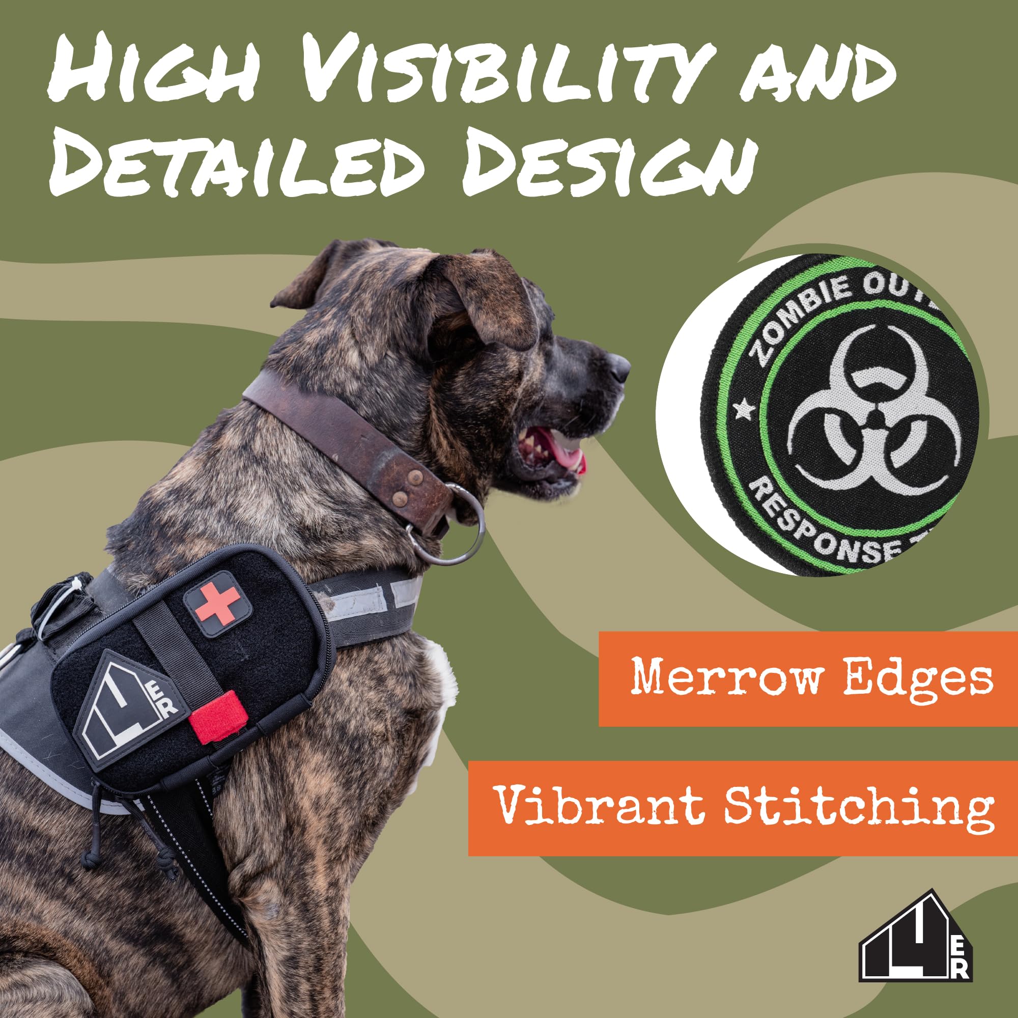 14er Tactical Morale Patches | Embroidered Military Patches Hook & Loop Funny Tactical Patches for Backpacks, Hats, Vest | Airsoft Patches for Jackets, Backpack Patches | Morale Patch Bundle (14-pack)