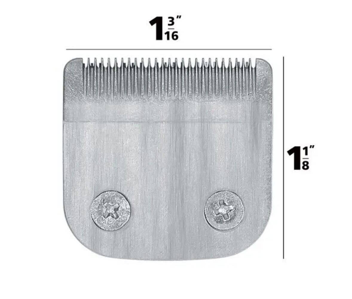 Replacement Detachable Standard Blade Stainless Steel Cutter Head for Wahl All in One Lithium Ion Trimmer 59300 with Bonus Extra 6 Setting Position Adjustable Guide Comb Guard