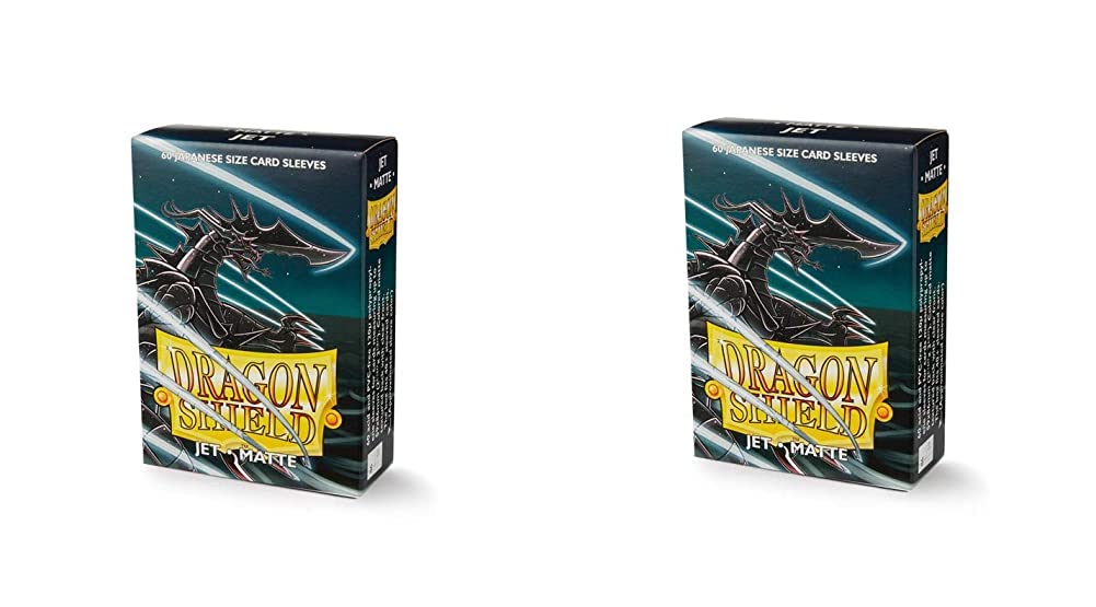 2 Packs Dragon Shield Matte Mini Japanese Jet 60 ct Card Sleeves Value Bundle! …
