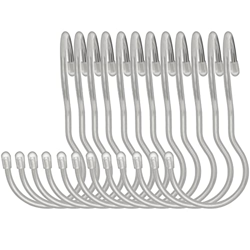 8 Pack S Hooks for Hanging, Anti-Drop Stainless Steel S Shaped Hooks Heavy Duty Kitchen Pot Rack Hooks Closet Hooks for Hanging Clothes, Plants, Kitchen Utensil, Pots and Pans, Bags - 3.5 inch