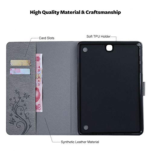 Galaxy Tab A 9.7 2015 Case, SM-T550, APOLL Folio Stand Smart Cover with Multiple Viewing Angles Card Holder Magnetic Closure Auto Wake/Sleep for Samsung Galaxy Tab A 9.7 Inch 2015