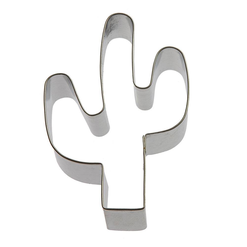 2 Piece Cactus 4.25 inch and Mini Cactus 2 inch Cookie Cutter Set from The Cookie Cutter Shop – Tin Plated Steel Cookie Cutter – Made in the USA