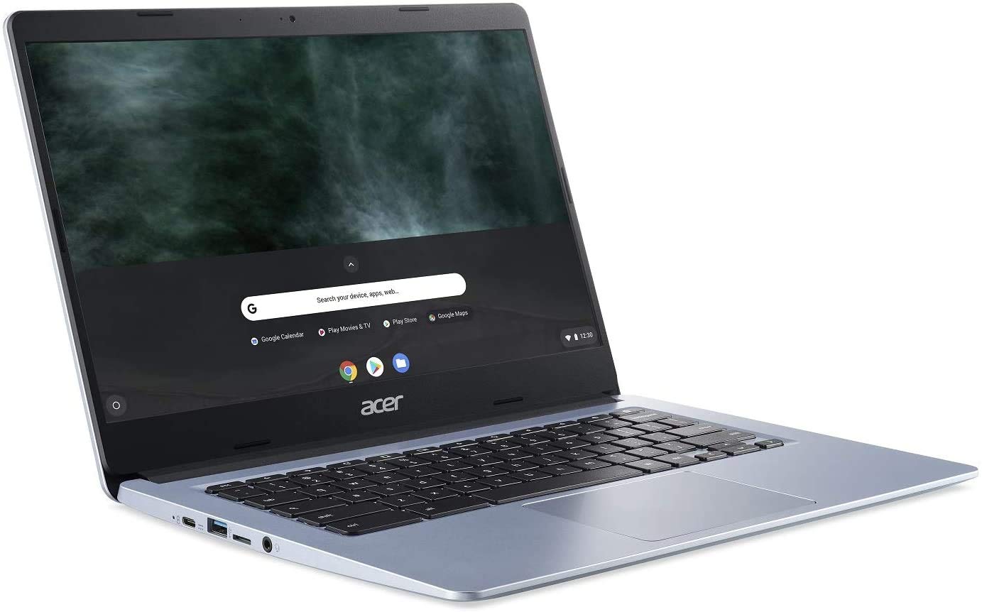 acer Chromebook 314 Laptop, 14" FHD NonTouch Display, Intel Celeron N4000, Intel UHD Graphics 600, 4GB Memory, 64GB eMMC, Chrome OS, Gigabit WiFi, Bundled with TSBEAU 32GB Micro SD Card +Led Light