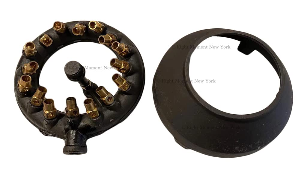 16 Tip Jet Burner with Iron Lid (Natural Gas) for Commercial Wok Range -128,000 BTU