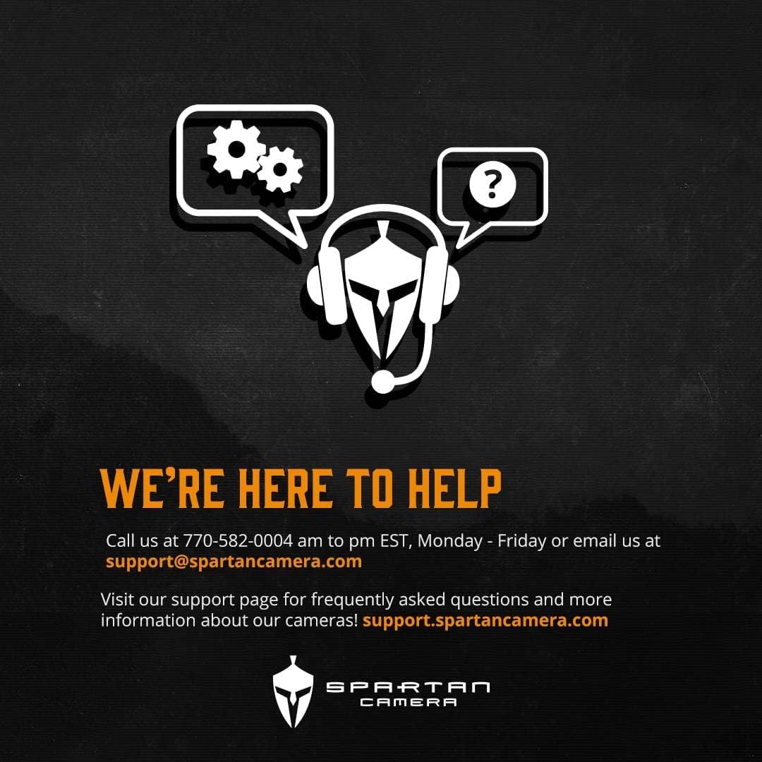 Spartan Camera Gocam 4G LTE Trail Camera, Free Roaming, Remotely Update Settings, HD Video, Photo, Blackout Flash, Hunting, Security, Surveillance + Steel Case + 32GB SD Card