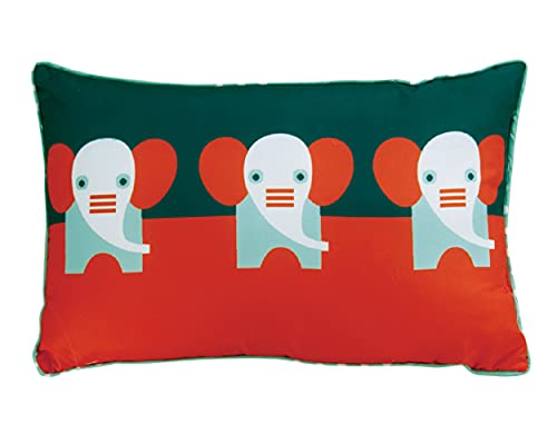 Chic Home Marsh 4 Piece Reversible Quilt Set Cute Elephant Friends Youth Design Bed in a Bag-Decorative Pillow Shams Included, Full, Multi Color
