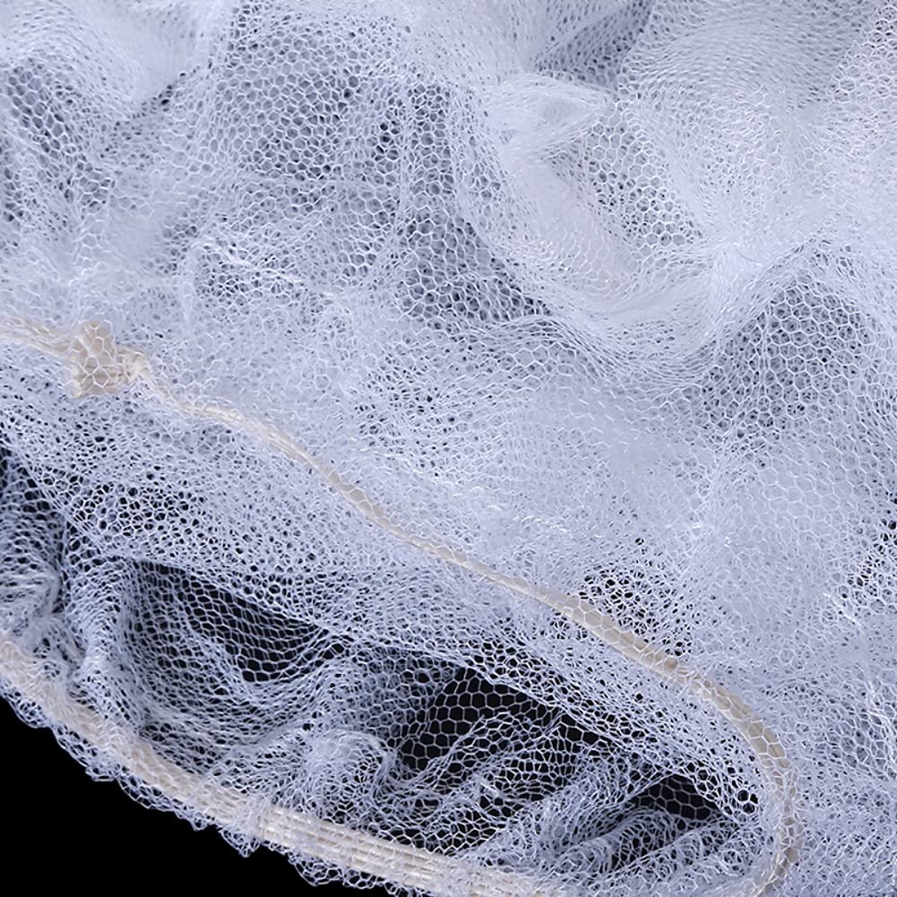 ROPALIA Universal Crib Floor Mosquito Net, Palace Dome Mosquito Net Foldable Mosquito Cover with Lace for Kids