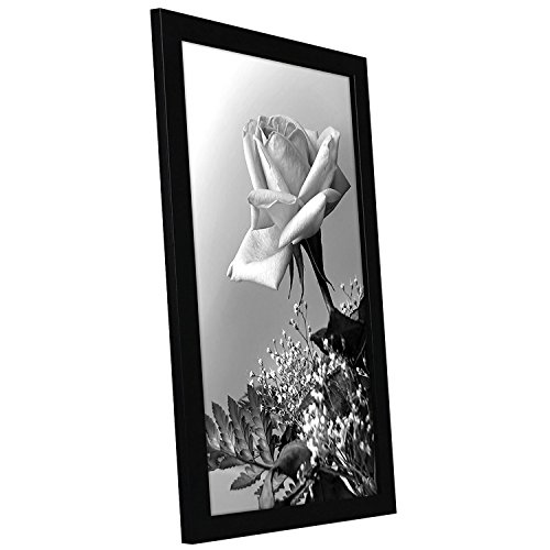 Americanflat 12x18 Poster Frame in Black - Composite Wood with Polished Plexiglass - Horizontal and Vertical Formats for Wall with Included Hanging Hardware