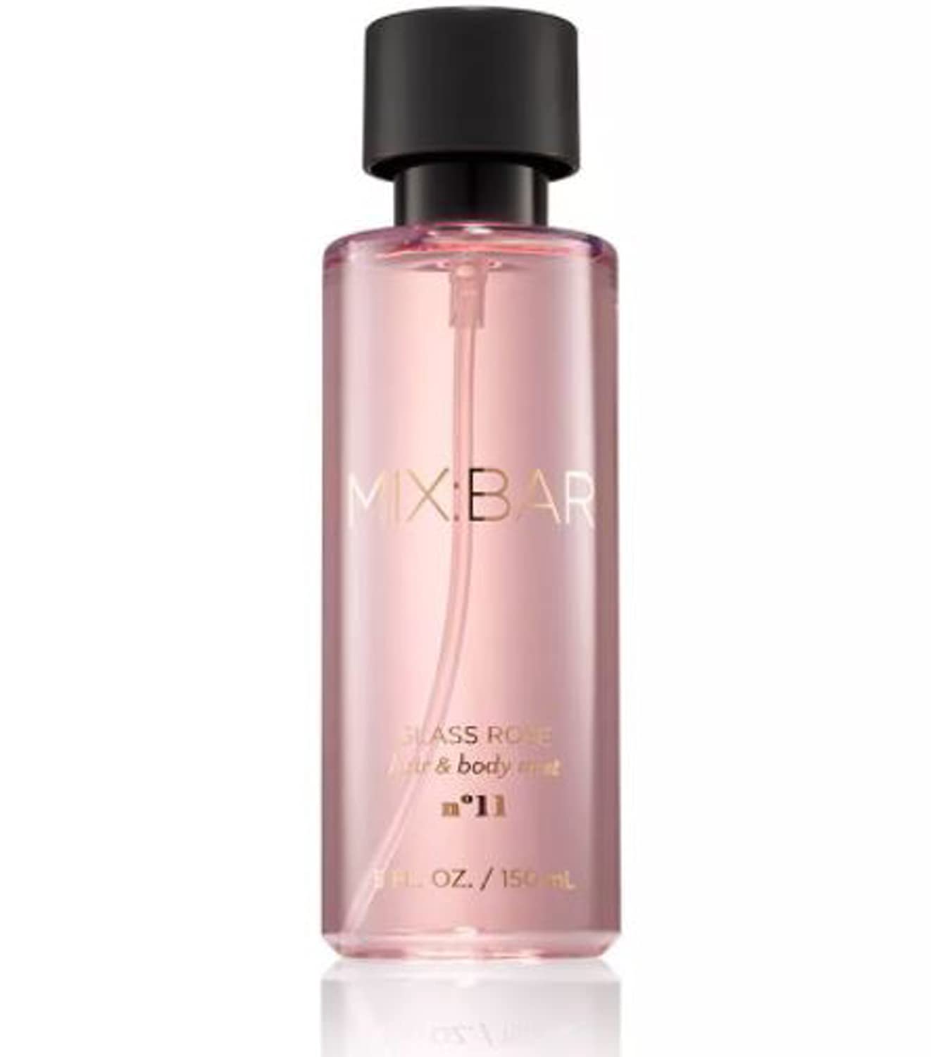 MIX BAR Glass Rose Hair & Body Mist 5 Fl Oz! Blend Of Raspberry, Bergamot, Rose, Peony and Amber! Hair And Body Spray Inspired By The Petal Of A Rose In Bloom! Vegan, Cruelty Free And Paraben Free!