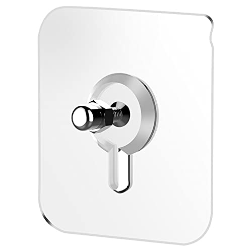 KK5 Adhesive Hanging Nails Wall Hook Hanger - 8mm 20/Pack Non-Trace No-Drilling Transparent Adhesive Ceiling Hooks | Heavy Duty Seamless Nail Free Screws for Kitchen Bathroom Storage Room