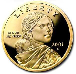 2001 S Sacagawea Native American Proof US Coin DCAM Gem Modern Dollar $1 $1 Proof DCAM US Mint