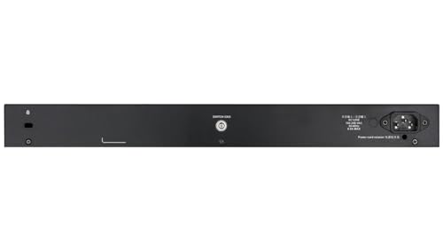 D-Link 28-Port Gigabit Smart Managed PoE+ Switch | 24 PoE+ Ports (370W) + 4 10G SFP+ Ports| L2+/L3 Lite |VLANs |Web Managed |Surveillance Mode | Rackmount | NDAA Compliant (DGS-1250-28XMP-6KV)