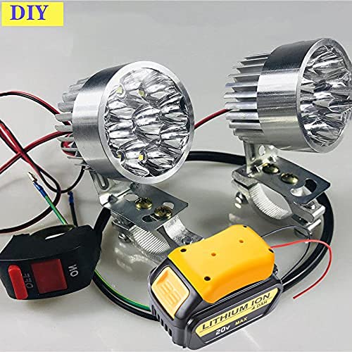 2 Packs Upgrade for DeWALT Battery Adapter Power Source Mount for Dewalt 20V Battery Adaptor Dock with Wires Battery Converter Connector DIY Power Wheel Adapter Truck Robotics Toys