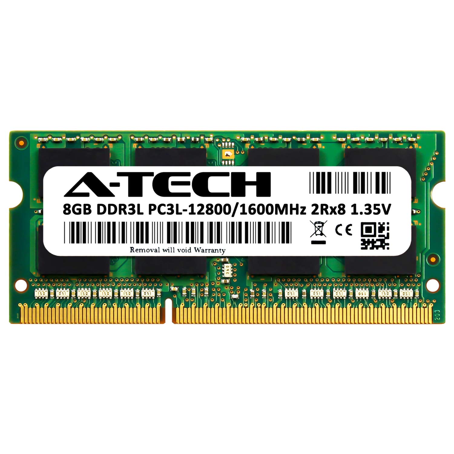 A-Tech 8GB RAM for HP 15 Series 15-F004DX | DDR3 1600MHz SODIMM PC3-12800 204-Pin Non-ECC Memory Upgrade Module