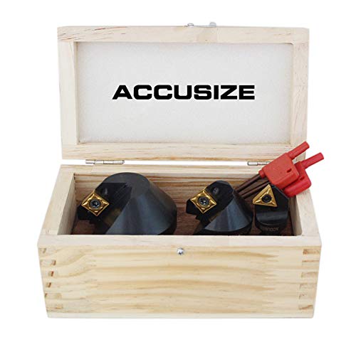 Accusize Industrial Tools, 1/4'', 1/2'' and 1-1/4'' 82 Degree Indexable Carbide Countersinks, 0046-0982