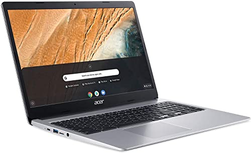 acer 2023 Newest Chromebook 15.6" FHD 1080p IPS Touchscreen Light Computer Laptop, Due-core Intel Celeron N4020, 4GB RAM, 64GB eMMC, HD Webcam, WiFi 5, 12+ Hours Battery, Chrome OS, w/Marxsolcables