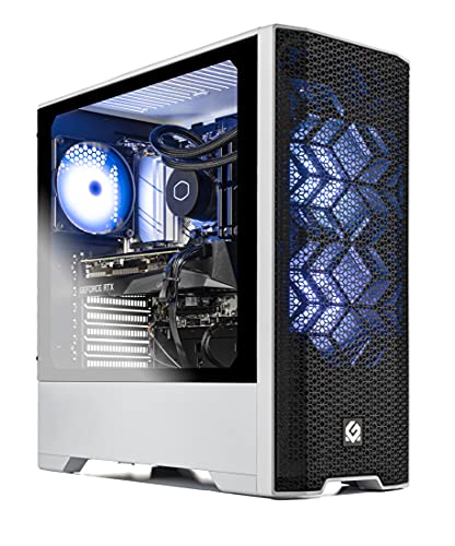 Skytech Gaming Skytech Blaze 3.0 Gaming PC Desktop - AMD Ryzen 7 3700X 3.6GHz, RTX 3070 8GB GDDR6, 16GB DDR4 3000, 1TB SSD, 750W Gold PSU, 240MM AIO, AC WiFi, Windows 11 Home 64-bit, White