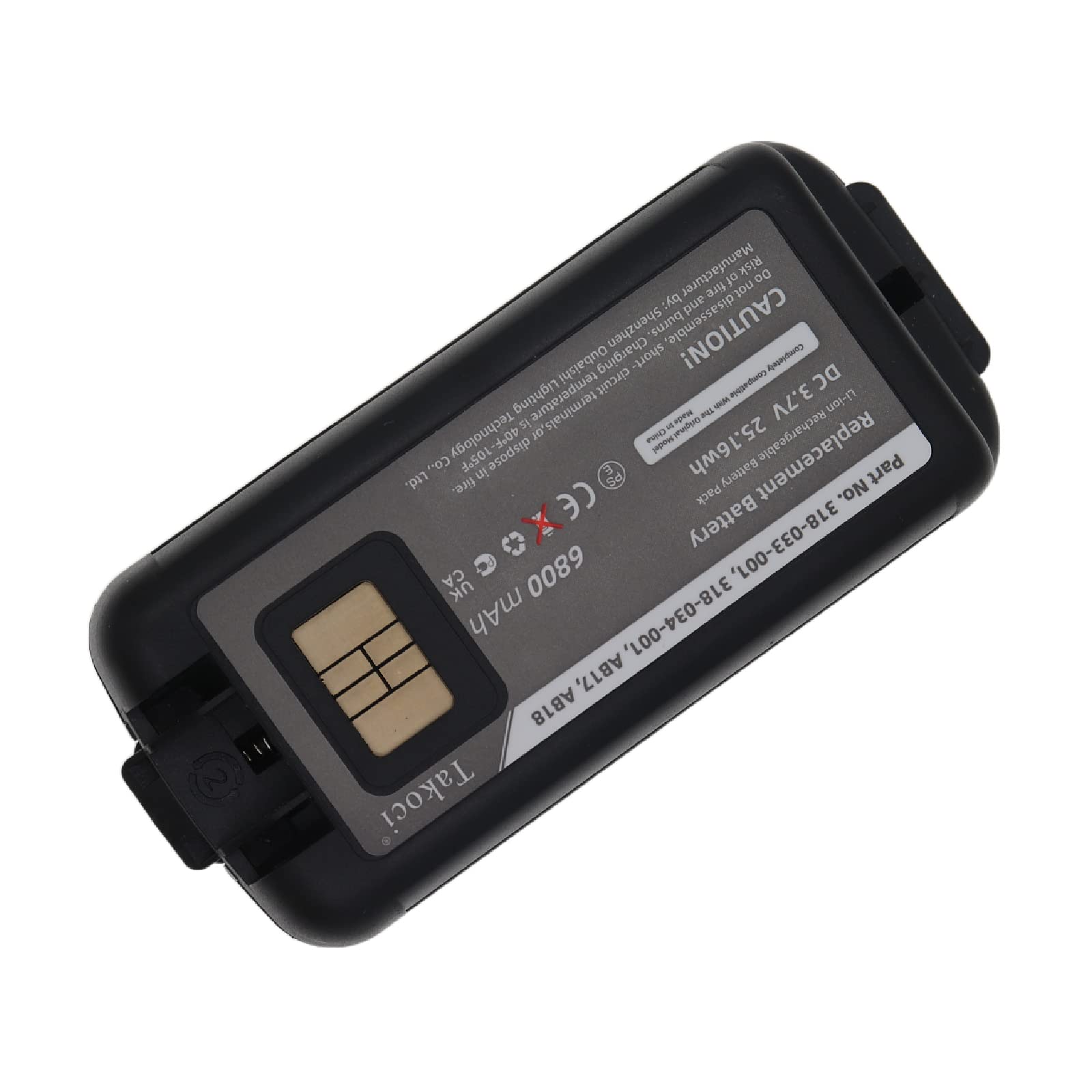 Youejoeq 6800mAh 318-034-001 AB17 AB18 Battery Replacement for Honeywell Intermec CK3 CK3X CK3A CK3C CK3C1 CK3N CK3N1 CK3R EDA60K/EDA61K Barcode Scanner