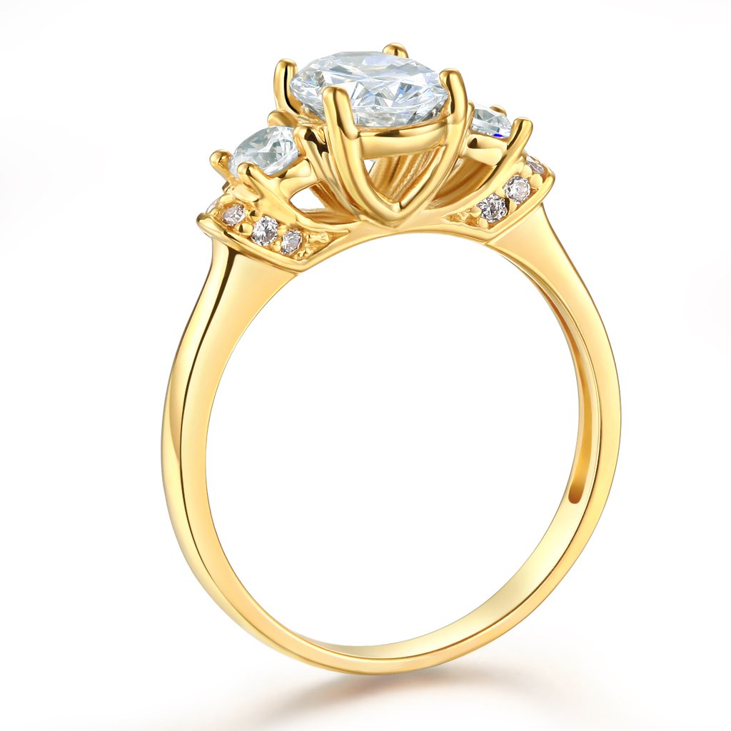 14k White Gold Wedding Engagement Ring - Size 4