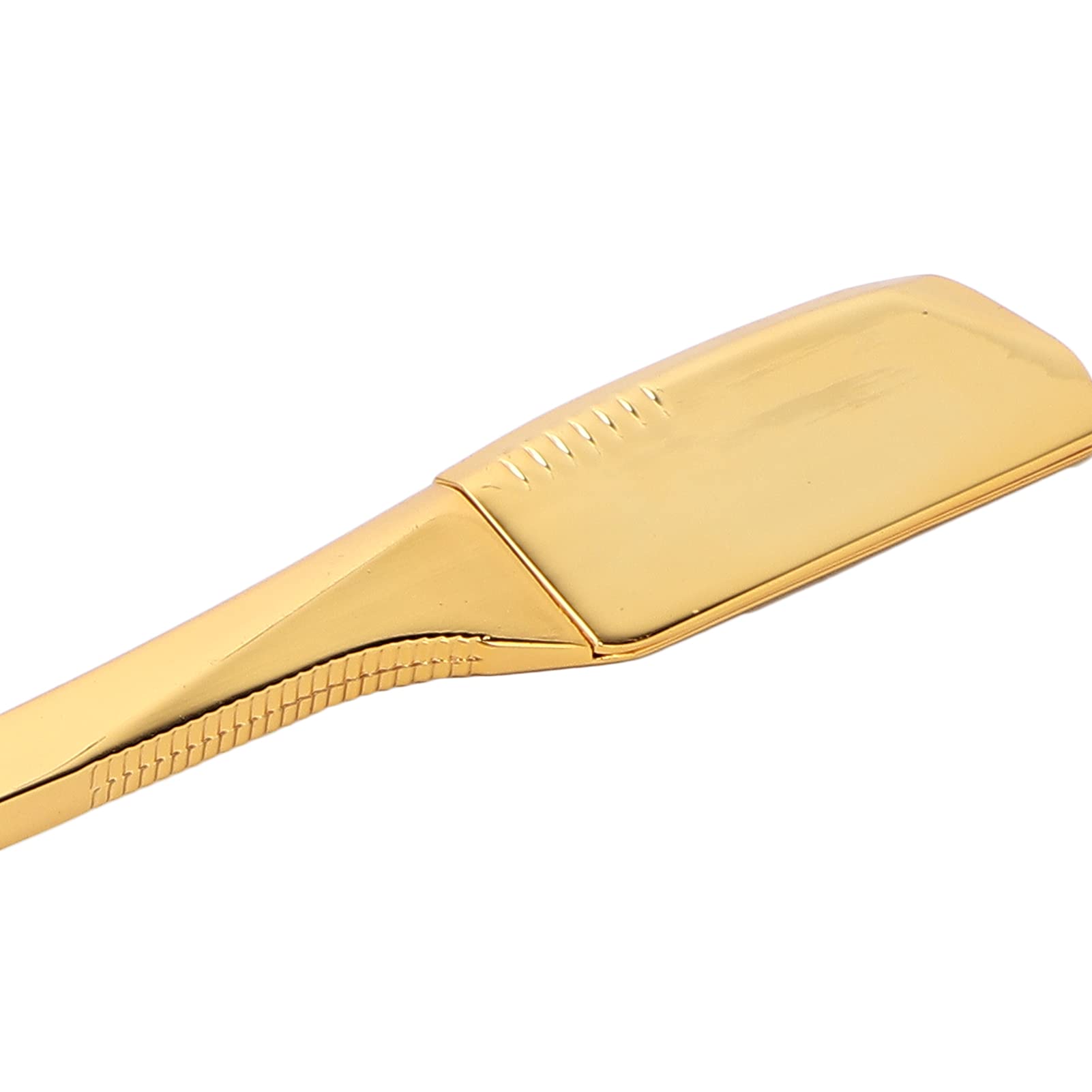 Razor Professional Foldable Straight Razor Barber Men's Razor Shaver Plating Blade Holder Razor Holder for Precise Beard Wet Shave(Golden plating)