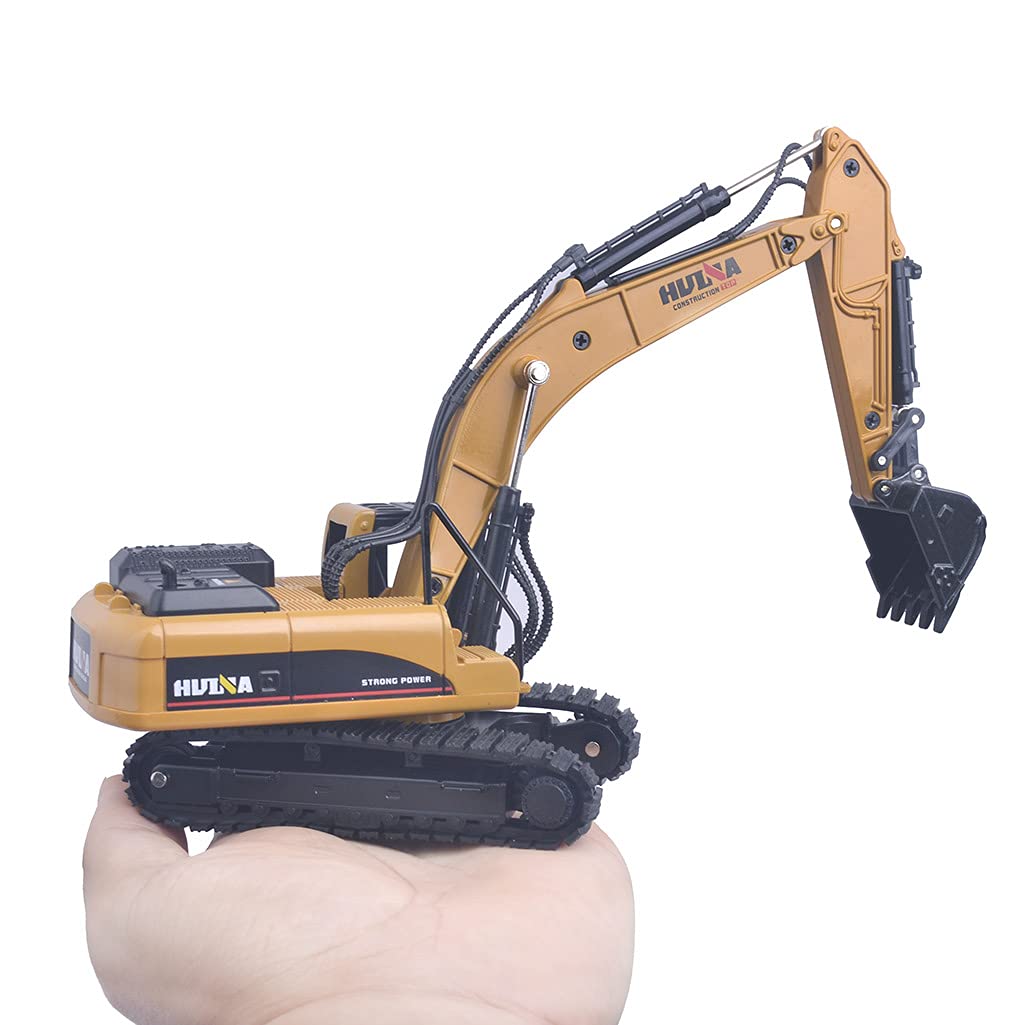 Ailejia Alloy Excavator Construction Truck Toy Tractor Boy Toy Manual Excavator Metal Construction Equipment Models