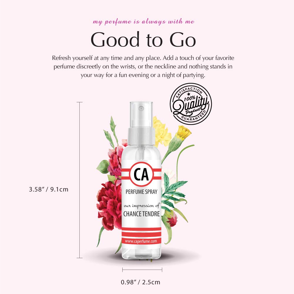 CA Perfume Impression of (Flowerbloom + Mademoiselle) Travel Size Sample Fragrance Refillable Atomizer Long Lasting Eau de Parfum (Cologne) Sprayer / 2 Fl Oz/ 60 ml