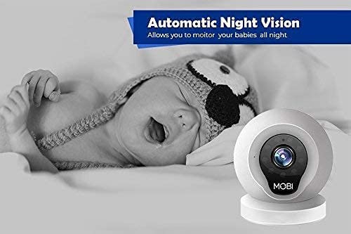 MobiCam WiFi Wireless Baby Camera Monitor, Hd Surveillance Video, Two-Way Talk, Night Vision Motion, Remote Surveillance Cam System and Smart Home Starter Kit