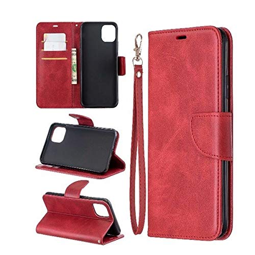 GLOW Co., Ltd. iPhone 12 Pro Max Notebook Type Case with Strap, Red, Tempered Glass & Stylus Pen 407-2-02
