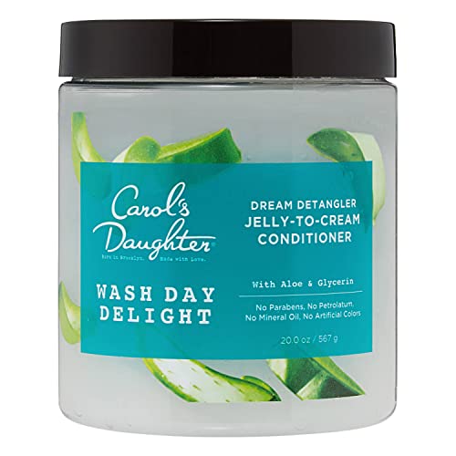 Carolβs Daughter Wash Day Delight Detangling Jelly-To-Cream Conditioner with Glycerin and Aloe, Paraben-Free for Moisture, Hydration and Shine, Moisturizing, Curly Hair , 20 Oz