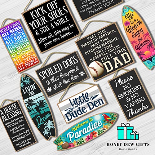 Honey Dew Gifts, Please No Smoking & No Vaping, Rules Sign for Rental Properties, Vacation Home Signs, Visitors Sign, 7 Inch by 10.5 Inch