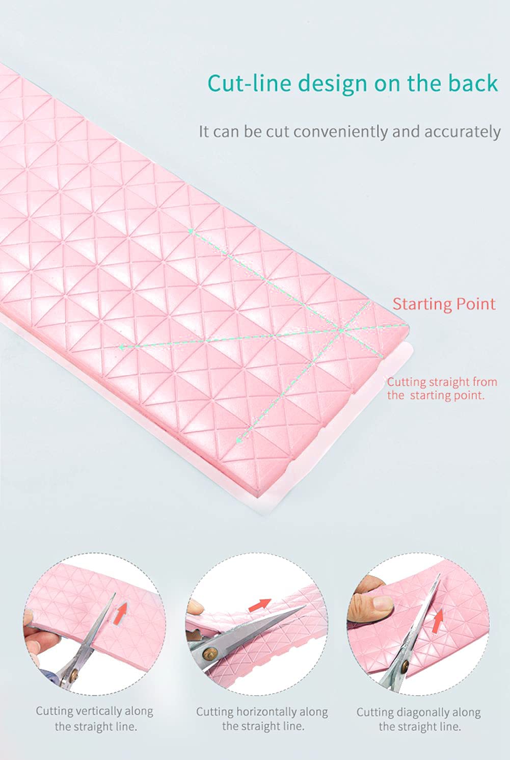 MeiGaoXin Baby Proofing Edge Corner Protector, Thick Table Bumper Guard, Soft Rubber Foam Guard, 3M PreTaped Corners, 40 inch X2 PCS, Baby Proof Corner Guard HeavyDuty. Pink