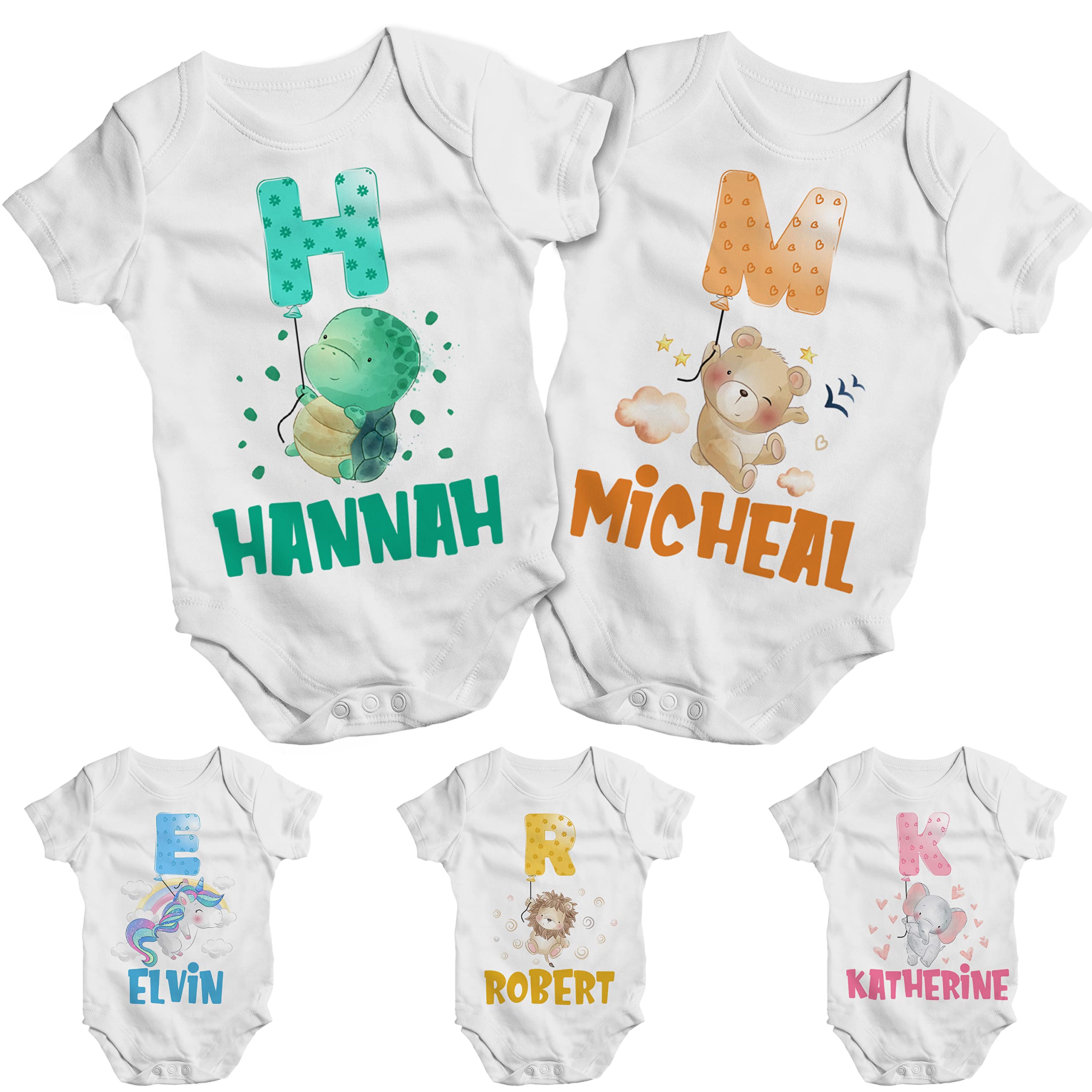 Ugly Christmas Sweater Personalized Girl Boy Baby Bodysuit Gift w/Name & Initial Newborn 6 12 18 24 Months Clothes