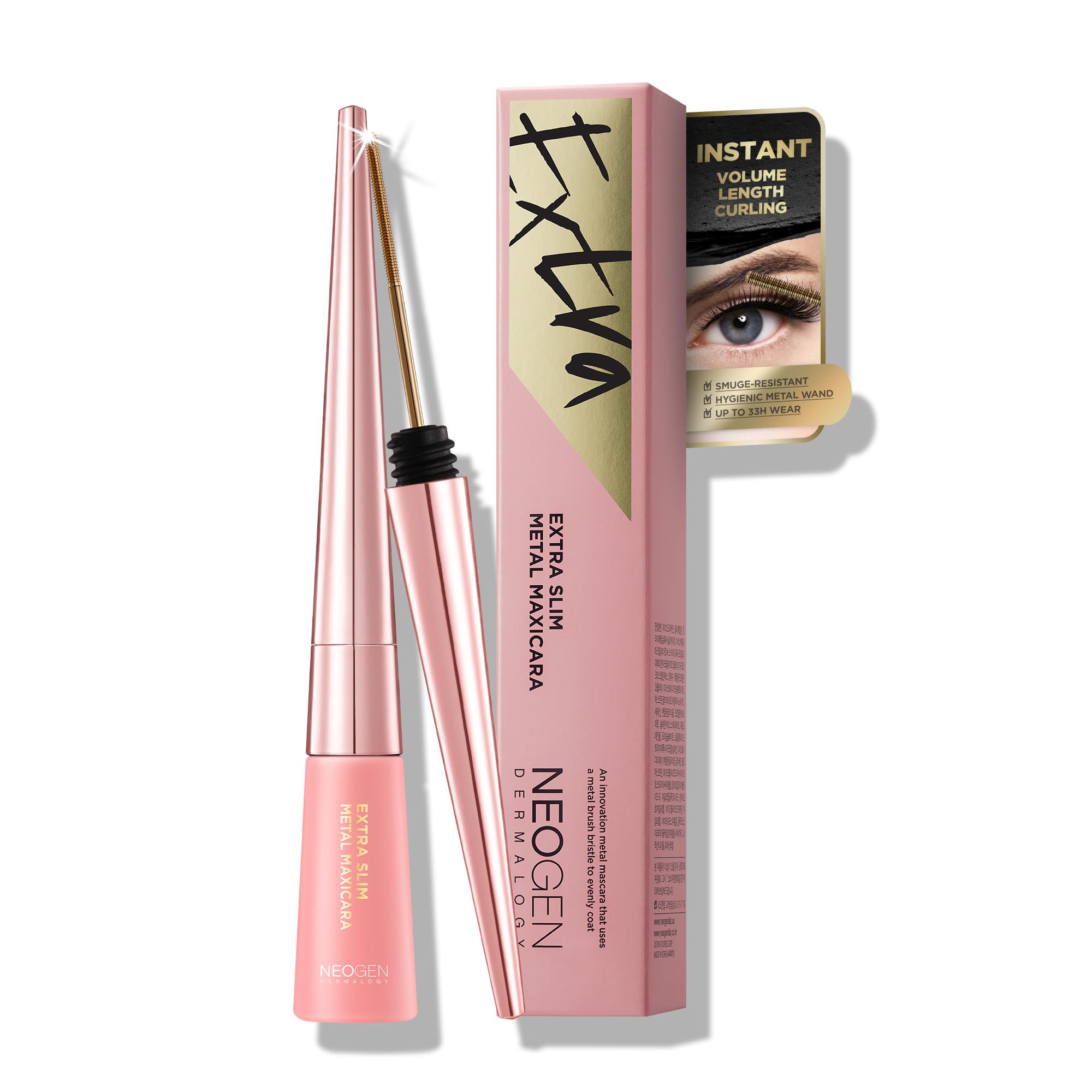 NEOGENDERMALOGY Extra Slim Metal Mascara (Slim, Black)
