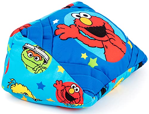 Jay Franco Sesame Street Hi Elmo Small Tablet Pillow- Soft Holder Rest Support Pillow Features Cookie Monster, Big Bird, & Oscar The Grouch (Official Sesame Street Product)